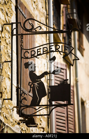 Wrought Iron store signs, Villefranche-Conflent, Rousillon, France ...