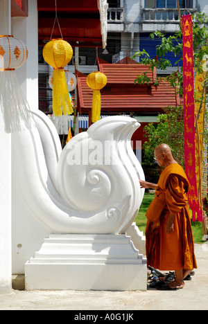 Wat Jed Lin Chiang Mai in the north of Thailand Stock Photo - Alamy