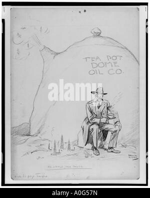 Secretary of the Interior, Albert B. Fall, and oil executive Edward ...