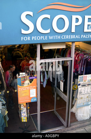 Scope charity shop in Camden Town London Stock Photo - Alamy