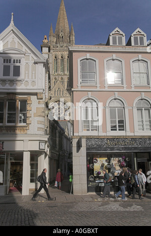 truro high street town centre shops county town cornwall england uk ...