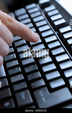 White keys of computer keyboard, closeup Stock Photo - Alamy