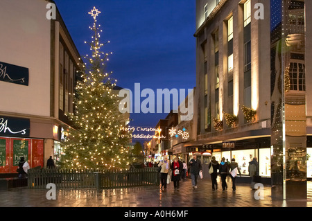 England Tees Valley Middlesbrough Binns Corner 2005 Christmas lights ...