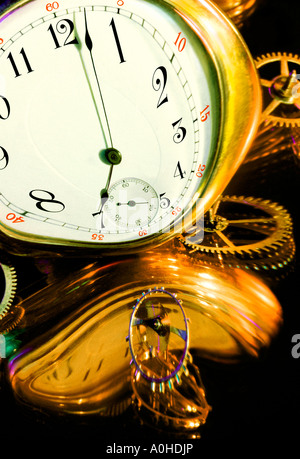 Pocket Watch Distorted Stock Photo - Alamy