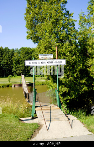 The Mother-in-Law Bridge Croswell MI Stock Photo - Alamy