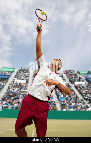 Front View of Male Tennis Player Stock Photo - Alamy