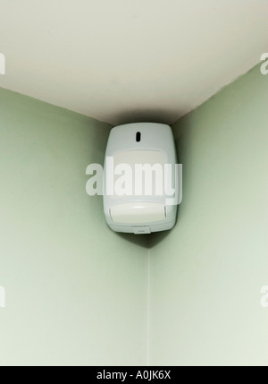 PIR (passive infra red) type intruder detector for burglar alarm Stock ...