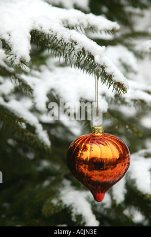 Christmas Tree, Colorful Ball, Snow, Merry Christmas And A Happy 2020 ...