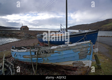 Old Boat at Diabaigh, Torridon, North West Scotland Stock Photo - Alamy