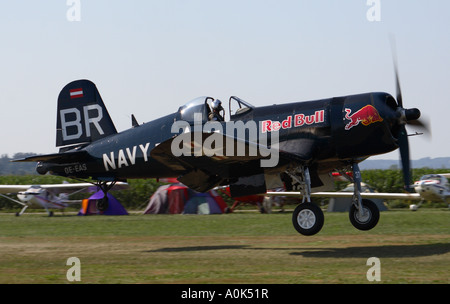 World War 2 era navy fighter front view isolated Stock Photo - Alamy