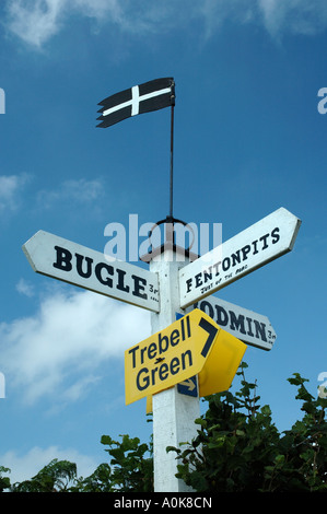 Cornish Road Sign kernow Stock Photo - Alamy