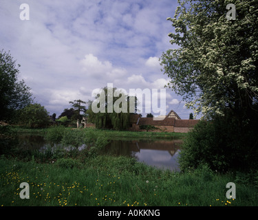 Village pond in Frampton ON Severn, Gloucestershire, UK. The Village ...