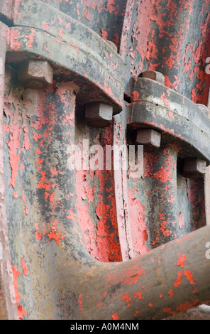 Painted metal texture with large rust spots Stock Photo - Alamy
