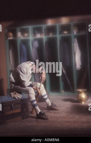 retro old fashion baseball locker locker room spitoon trunk glove ...