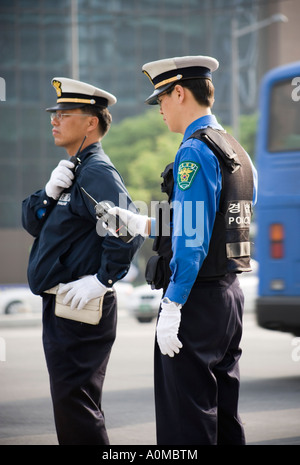 South Korean police officer uniform in Seoul South Korea Stock Photo ...