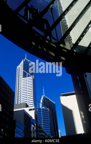 Perth tall city centre tall buildings Stock Photo - Alamy