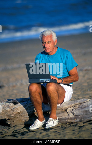 Older people with a laptop Stock Photo - Alamy