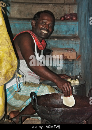 Deep fried Indian bread Wadai made from wheat flour or rice flour ...