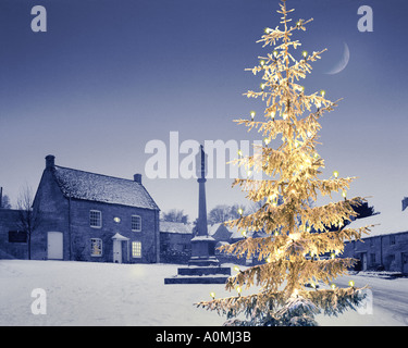 View over Guiting Power village, Gloucestershire, England Stock Photo ...