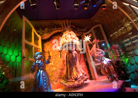 Christmas window display at Bloomingdale s department store in ...