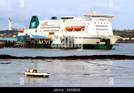 Irish Ferries Isle of Inishmore vehicle and passenger ferry moored at ...