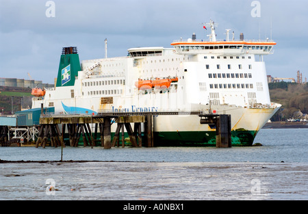 Irish Ferries Isle of Inishmore vehicle and passenger ferry moored at ...