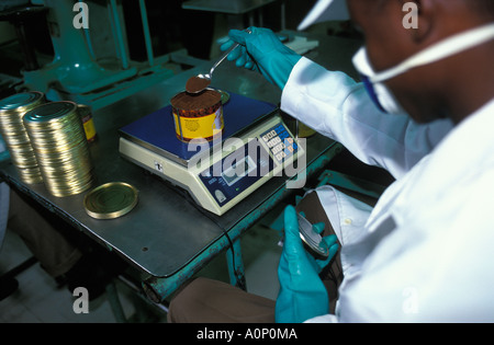 TANZANIA Bukoba, TANICA coffee factory produce instant coffee ...