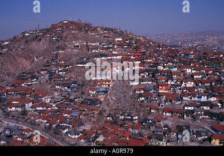 The crowded hillside of Altindag or Golden Mountain in the capital of ...