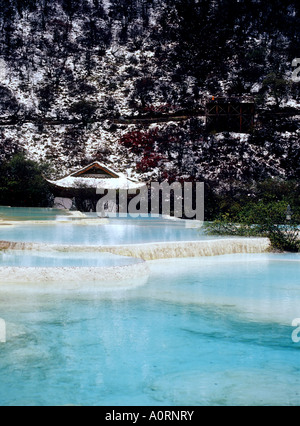 Five Colored Pool HuangLong Stock Photo - Alamy