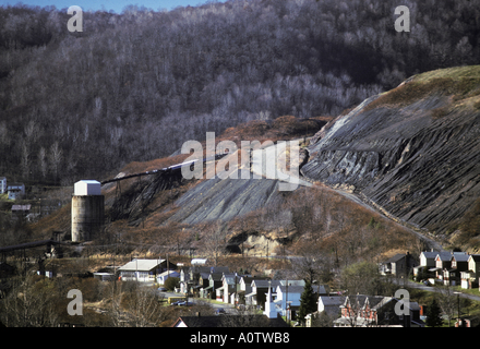 Pennsylvania Coal Mining Town, USA Stock Photo - Alamy