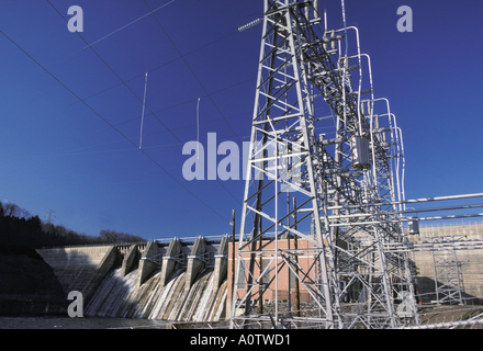 Spillway at Stevenson Dam hydroelectric power plant Stock Photo - Alamy