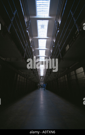 Prison, cell block, USA, California, San Francisco, Alcatraz Island ...
