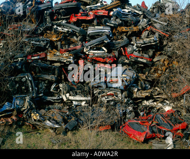 DUMPED TRASHED MOTOR VEHICLE IN THE BUSH Stock Photo - Alamy