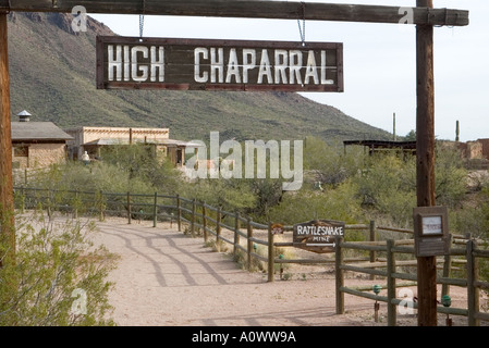High Chaparral 1966 71 TV set at Old Tucson Studios Stock Photo - Alamy