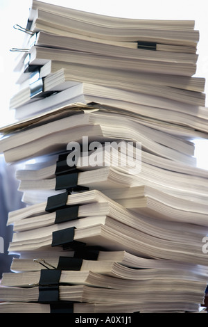 Stack of business papers Stock Photo - Alamy
