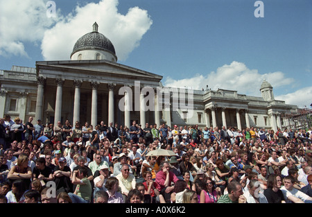 Trafalgar Square during Pride in London 2015 Stock Photo - Alamy