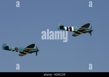 photo reconnaissance Supermarine Spitfires PRXIX flying in formation in ...