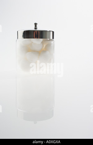 Jar of cotton wool Stock Photo - Alamy