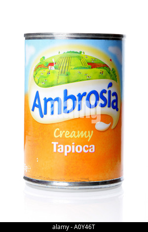 Can of Ambrosia Tapioca Stock Photo - Alamy