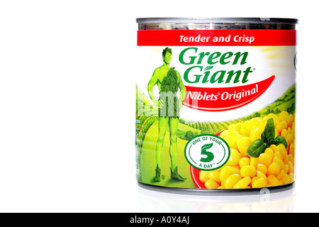 Green giant sweetcorn, Green giant, sweetcorn, tinned sweetcorn, tin of ...