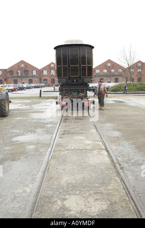 Swindon Railway Railroad works Wiltshire UK 1930 car being ...