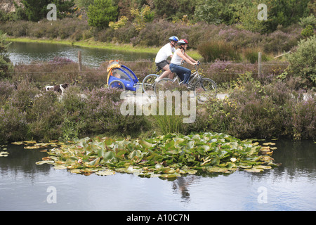 Family cycling on the Devoran to Portreath Mineral Tramway now a cycle ...