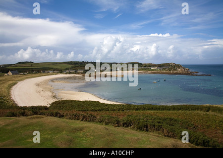 Island Hotel Old Grimsby Tresco Scilly Isles Cornwall harbour harbor ...