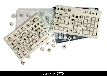 Smashed computer keyboard Stock Photo: 5782479 - Alamy