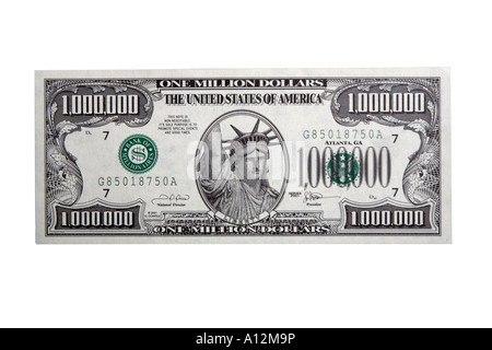 Novelty One million US dollar banknotes Stock Photo - Alamy