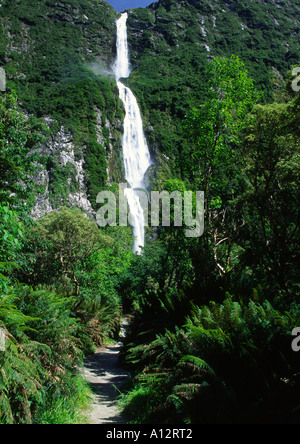 Sutherland Falls waterfall. Milford Track Great Walks. Fiordland ...
