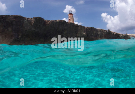 Elbow Cay lighthouse Cay Sal Bank Bahamas Islands Stock Photo - Alamy