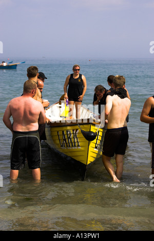 Cornish Pilot Gig Racing annual race held at Looe ,Cornwall, in July ...