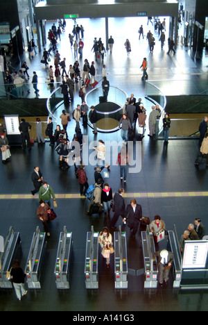 Ticket barriers at Kyoto railway station Kyoto Japan Stock Photo - Alamy