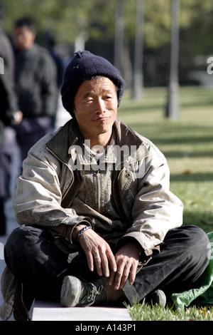 This homeless man is full of expressions in Beijing, China Stock Photo ...